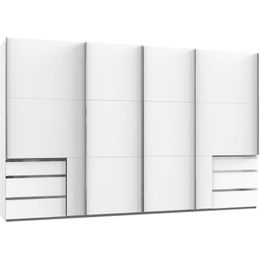 wimex Schwebet&uuml;renschrank &raquo;Level by fresh to go&laquo; mit Synchron&ouml;ffnung wei&szlig; B/H/T: 350cm x 216cm x 65cm, Schubladen: 6 Stk. T&uuml;ren: 4 Stk.