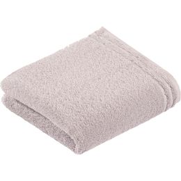 Vossen Badetuch &raquo;Calypso Feeling&laquo; mit schmaler Bord&uuml;re, aus 100% hochwerter Baumwolle, Vegan, einfarbig grau Walkfrottee, Obermaterial: 100% Baumwolle B/L: 