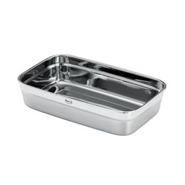 R&ouml;sle R&Ouml;SLE Vorratsdose &raquo;Dose FLEXX 2GO 1,0 L eckig&laquo; silber Edelstahl 18/10 B/H/L: 14,3cm x 5,4cm x 23,2cm