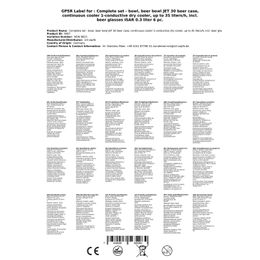 ich-zapfe Komplett Set - Zapfanlage, Bierzapfanlage JET 30 Bierkoffer, Durchlaufk&uuml;hler 1-leitig Trockenk&uuml;hler, bis zu 35 Liter/h, inkl. Biergl&auml;ser ISAR 0,3 