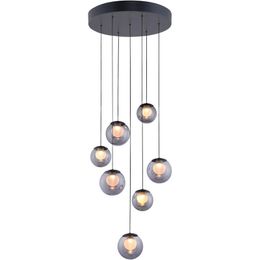Neuhaus PURE LED Pendelleuchte &raquo;PURE Popup&laquo; LED-Board 1 Stk. warmwei&szlig; - kaltwei&szlig; Comfort Lift, CCT, dimmbar &uuml;ber Fernbedienung 7, &Oslash; 40cm H: 60cm, 1 