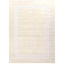 Theko Wollteppich &raquo;USEDOM 8301&laquo; rechteckig 11 mm H&ouml;he Uni Farben, reine Wolle, handgetuftet, mit Bord&uuml;re beige Wolle B : 120cm 1 Stk., 11mm, L: 180cm