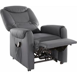 Sit & More sit&more TV-Sessel &raquo;Morten&laquo; in Gr&ouml;&szlig;e M, wahlweise mit Motor und Aufstehhilfe grau Luxus-Kunstleder;NaturLEDER (echtes Rindsleder);Luxus-Microfaser (