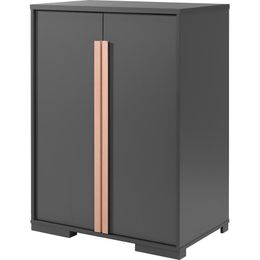 Vipack Kleiderschrank &raquo;London, Kinderkleiderschrank&laquo; Made in Europe, W&auml;scheschrank, mit Melamin-Oberfl&auml;che und Soft-Close grau Holzwerkstoff B/H/T: 86cm x 