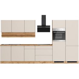 KOCHSTATION K&uuml;chenzeile &raquo;KS-Virginia,neu in verbesserter Ausf&uuml;hrung&laquo; Arbeitsplatte 38 mm stark, Stauraum, Softclose, Breite 360 cm, Softclose, 