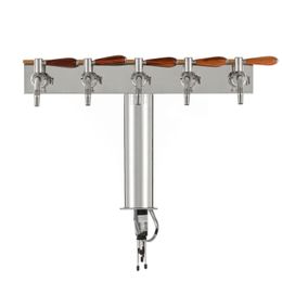 ich-zapfe Schanks&auml;ule, Bierzapfs&auml;ule 5-leitig, Modell Lindr T Grand, Zapfhahn NOSTALGIE - Elegante & Hochwertige f&uuml;r Bars & Restaurants