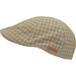 Chillouts Herren Chillouts Schieberm&uuml;tze &raquo;Samsun Hat&laquo; mit feinem Karomuster & modernem Schnitt gelb S/M