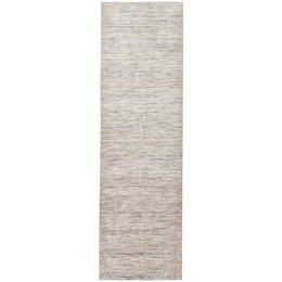Gino Falcone Teppich &raquo;Corduletta UNI&laquo; rechteckig 10 mm H&ouml;he Kurzflor, meliert, moderne Cord Struktur, mit Fransen beige Polypropylen B : 80cm 1 Stk., 10mm, L: 