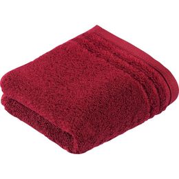 Vossen Gaestehandtuecher &raquo;Vienna Style Supersoft&laquo; im Set, supersoft Baumwolle rot Walkfrottee, Baumwolle B/L: 30cmx50cm, 3 Stk., 3 G&auml;stehandt&uuml;cher (30x50cm),