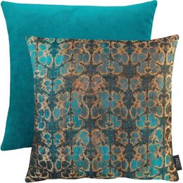 Apelt Dekokissen &raquo;Saphir&laquo; Wendekissenh&uuml;lle mit F&uuml;llung, 1 St&uuml;ck blau Leinen, Polyester B/L: 45cm x 45cm, 1 Stk.
