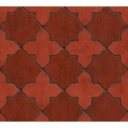 Livingwalls living walls Vliestapete &raquo;New Walls Finca Home in Fliesen Optik&laquo; gemustert geometrisch grafisch leicht strukturiert Tapete Geometrisch Tapeten 