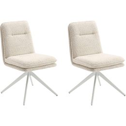 Home Affaire Esszimmerstuhl &raquo;Valencia&laquo; (Set) 2 Stk.verschiedene Gestelle in Holz oder Metall beige Metall B/H/T: 92cm x 68cm, 2 Stk., 2er Set