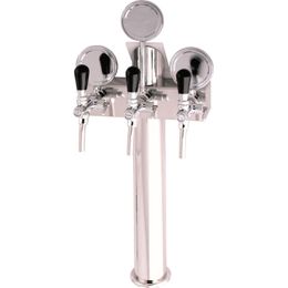 ich-zapfe Schanks&auml;ule, Bierzapfs&auml;ule 3-leitig, Modell Tower T3, Elegante & Hochwertige f&uuml;r Bars & Restaurants