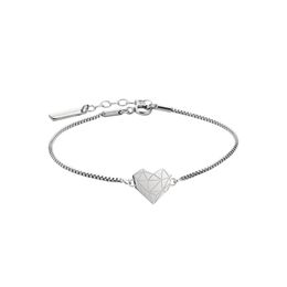 Liebeskind Berlin Damen Armband &raquo;Schmuck Geschenk Edelstahl Armkette Herz&laquo; silber 20cm, Edelstahl