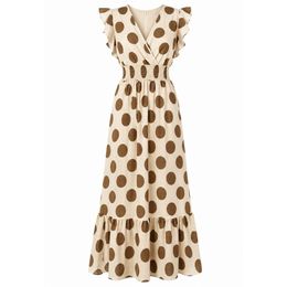 Elara Kleid Damen Gr&ouml;&szlig;e 40/42 cognac / apricot Sommerkleid