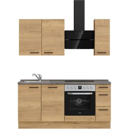 Nobilia K&uuml;chenzeile &raquo;"Structura II", NEU: individuell anpassbar mit gratis Profi-Beratung&laquo; vormontiert, Breite 180 cm, Ausrichtung w&auml;hlbar, wahlw. mit