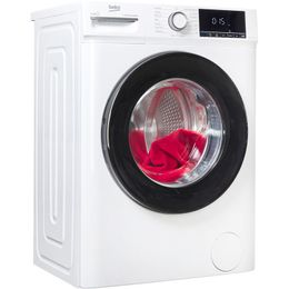 Beko Waschmaschine &raquo;BM3WFOE741PSA&laquo; 7 kg 1400 U/min Dampf gegen Flecken, vergessene W&auml;sche einfach nachlegen wei&szlig; AquaWave Schontrommel &ndash; besonders 