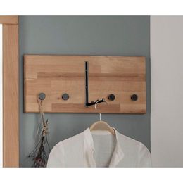 Home Affaire Hakenleiste &raquo;Dura&laquo; aus FSC -zertifiziertem Massivholz, Breite 50 oder 80 cm braun Massivholz B/H/T: 50cm x 22cm x 4,6cm