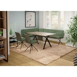 OTTO home Eckbankgruppe &raquo;Bruna Essecke, Sitzgruppe, Eckbankgruppe, K&uuml;chenbankgruppe&laquo; Set, 4tlg, 4 tlg. tlg. Stuhl: 360&deg; drehbar (R&uuml;ckst.), 2-Stoff-
