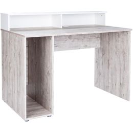 OTTO home Gamingtisch &raquo;Gaming Schreibtisch &raquo;Riekke&laquo;&laquo; 1 Stk. tlg. 1 Computerfach, 2 offene Ablagef&auml;cher beige B/H/T: 120cm x 77cm x 70cm