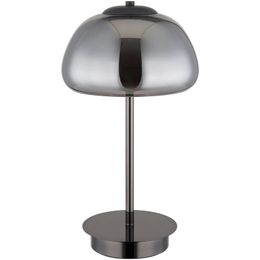 Globo LIGHTING LED Tischleuchte &raquo;AVILA&laquo; LED-Modul 1 Stk. warmwei&szlig; - kaltwei&szlig; Nachttischlampe, Flur, Wohnzimmer, Glas schwarz 1 Stk.