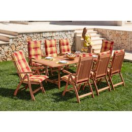 Merxx Garten-Essgruppe &raquo;Maracaibo&laquo; braun Obermaterial: 100% Polyester. F&uuml;llung: 100% Polyurethan Einheitsgr&ouml;&szlig;e