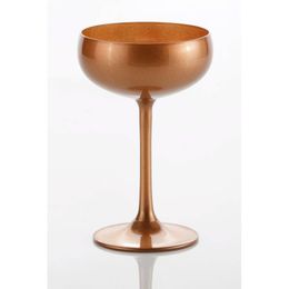Sektglas 6-teilig braun Kristallglas &Oslash; 9,5cm x 14,7cm, 230ml, 6 Stk.