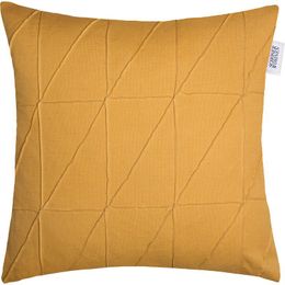 Sch&ouml;ner Wohnen Kollektion SCH&Ouml;NER WOHNEN-Kollektion Dekokissen &raquo;Across&laquo; mit graphischer Ziernaht braun Baumwolle, Leinen B/L: 45cm x 45cm, 1 Stk.