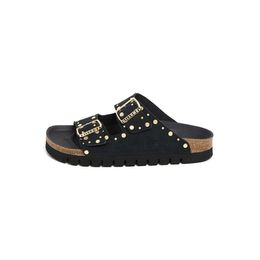 billowy Leder-Pantoletten in Schwarz - 55% | Gr&ouml;&szlig;e 37 | Damen-pantoletten