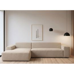 WERK2 Ecksofa &raquo;Zeus-XL, B/T: 311/210 cm, Mega-Sofa mit gro&szlig;er Sitztiefe, modern&laquo; Curvy Trend Garnitur mit urbaner Optik, bequem, Big-Sofa, L-Form 
