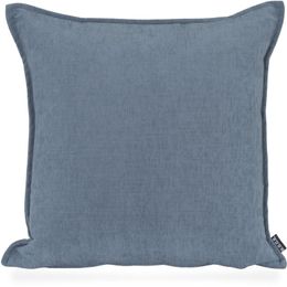 HOCK Dekokissen &raquo;Lucky&laquo; Sofakissen inkl. F&uuml;llung, 70x40cm, einfarbig, creme ecru, Dekokissen blau Polyester B/L: 45cm x 45cm, 1 Stk.