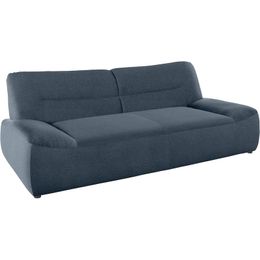 DOMO collection 2,5-Sitzer &raquo;Cesena modern, elegant und zeitlos, komfortabel, flache Armlehnen&laquo; fester Sitzkomfort blau B/H/T: 224cm x 81cm x 109cm, 