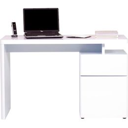 Jahnke Schreibtisch &raquo;CU-LIBRE 120&laquo; platzsparender Arbeitsplatz wei&szlig; B/H/T: 120cm x 76cm x 55cm