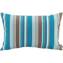 HOCK Dekokissen &raquo;Yucatan&laquo; mit bunten Streifen, Kissenh&uuml;lle mit F&uuml;llung, 1 St&uuml;ck blau Kunstfaser B/L: 60cm x 40cm, 1 Stk.