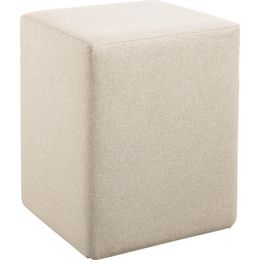 Maintal Polsterhocker &raquo;Kieferwald&laquo; eckig, Stoffbezogen beige Struktur (100% Polyester)