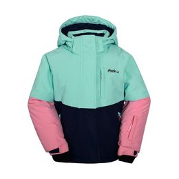 Peek U Ski-/ Snowboardjacke "Ciel" in Mint/ Rosa - 58% | Gr&ouml;&szlig;e 104 | Kinder-outdoor-jacken