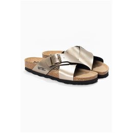 BAYTON Pantoletten "Era" in Gold - 52% | Gr&ouml;&szlig;e 40 | Damen-pantoletten