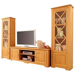 OTTO home Wohnwand &raquo;Lisa&laquo; Set, 3 Stk. tlg. beige Massivholz B/H/T: 295cmcm