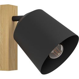 Eglo Deckenspot &raquo;COTORRO&laquo; E27 1 Stk. Deckenspot in braun und schwarz aus Holz, Stahl - exkl. E27 - 25W braun H: 22cm, 1 Stk.