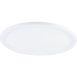 Eglo Deckenleuchte &raquo;FUEVA FLEX&laquo; LED-Modul 1 Stk. Warmwei&szlig; Spot, Leuchtfl&auml;che, geringe Einbautiefe 25mm wei&szlig; &Oslash; 22,5cm H: 2,5cm, 1 Stk.