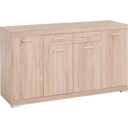 FMD Kommode &raquo;Bristol&laquo; Breite 160 cm braun B/H/T: 160cm x 89,9cm x 49,9cm, 2 Stk., 4 Stk.