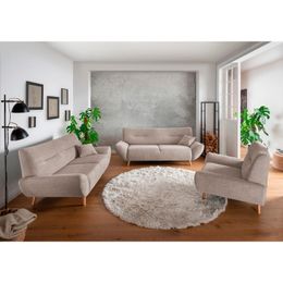 Home Affaire Polstergarnitur &raquo;Drago elegant und zeitlos, komfortabel, moderne Formensprache&laquo; Set, 3-Sitzer, 2-Sitzer und Sessel, 3 Stk. tlg. Set 3-2-1