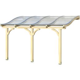 Skan Holz Terrassendach &raquo;Venezia&laquo; Leimholz grau Polycarbonat (PC) B/H/T: 434cm x 286cm x 289cm