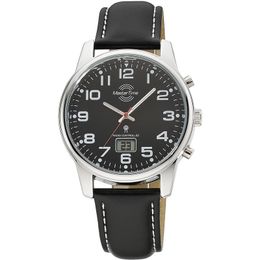MASTER TIME Herren MASTER TIME Funkuhr &raquo;Super Power&laquo; Armbanduhr, Quarzuhr, Herrenuhr, Datum, Leuchtzeiger schwarz Einheitsgr&ouml;&szlig;e