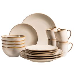 M&auml;ser M&Auml;SER Kombiservice &raquo;OSSIA, Geschirr-Set, Keramik&laquo; beige Keramik 16 Stk.
