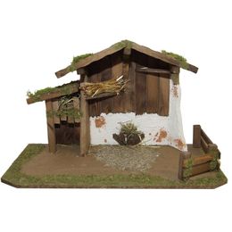Krippe &raquo;Weihnachtsdeko&laquo; aus Holz, 42x22x27 cm, f&uuml;r Figuren bis 10 cm H&ouml;he braun Holzwerkstoff Einheitsgr&ouml;&szlig;e