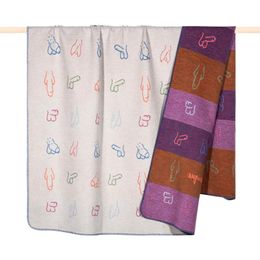 Pad Wohndecke &raquo;DICKIES&laquo; Made in Europe, Wendefunktion, gestreift, 150x200 cm bunt Mischgewebe B/L: 150cm x 200cm