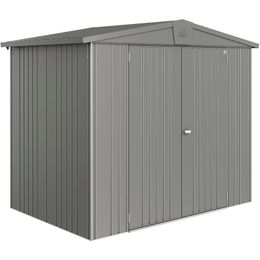BioHort Ger&auml;tehaus &raquo;Europa Gr. 3, verschiedene Farben&laquo; Qualit&auml;ts-Ger&auml;teschuppen aus Metall silber Stahl Einheitsgr&ouml;&szlig;e