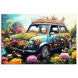 Artland Wandbild &raquo;Flowerpower Mini&laquo; Auto 1 Stk. tlg. als Alubild, Leinwandbild, Poster, Wandaufkleber in verschied. Gr&ouml;&szlig;en Leinwand B/H/T: 60cm x 40cm, 