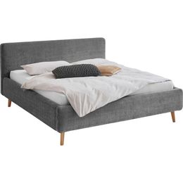 Meise M&ouml;bel meise.m&ouml;bel Polsterbett &raquo;Mattis&laquo; Topseller, wahlweise mit Bettkasten grau Bezug Bett: Boucle (100% Polyester) Liegefl&auml;che L&auml;nge B: 200cm x 140cm, 